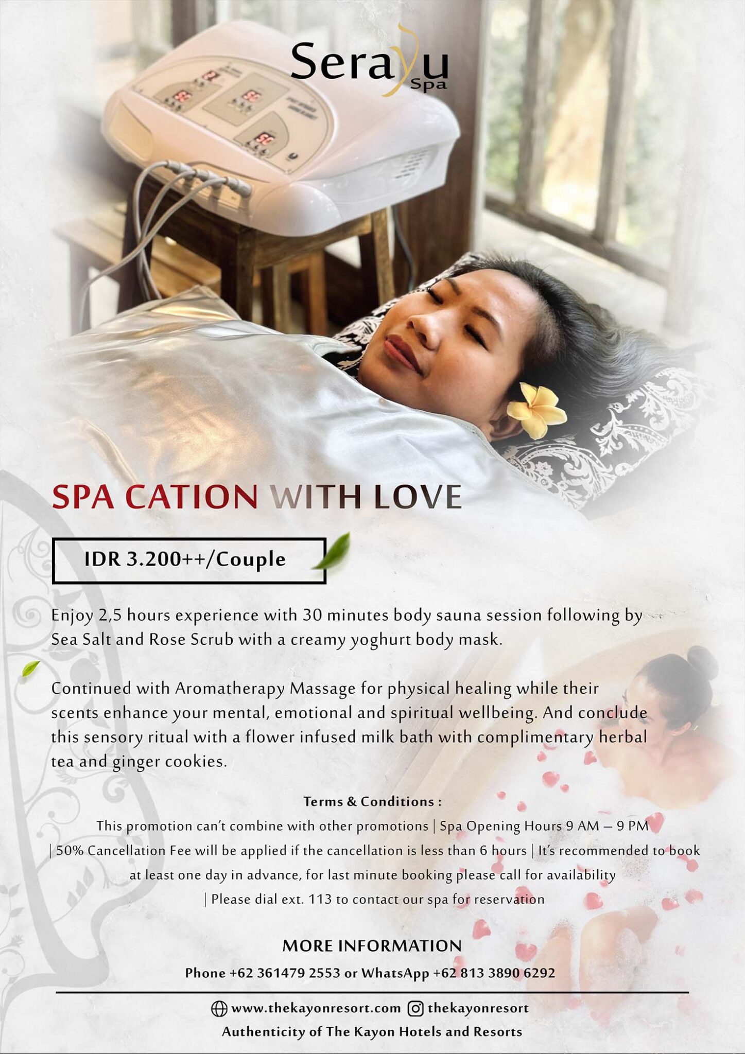 Serayu Spa Menu - The Kayon Resort Ubud - Truly Ubud Resort